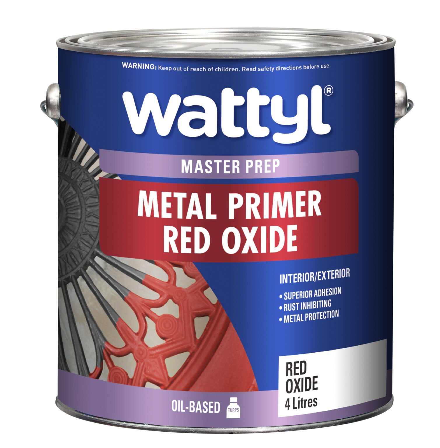 Wattyl Master Prep Metal Primer Red Oxide 4L - Paccoat